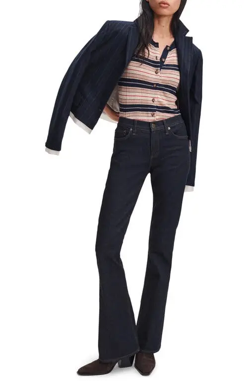 Rag & Bone Teresa Silk Blend Striped Cardigan
