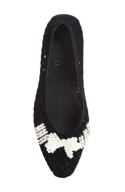 HEAVENLY JELLY Embellished Ballet Flats