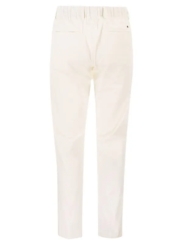 Herno Trousers With Pleats - Cream