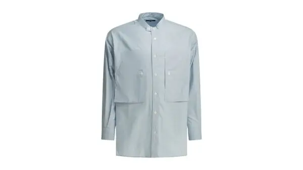 Comme Des Garçons Casual Patch Pockets Shirt - Light Blue