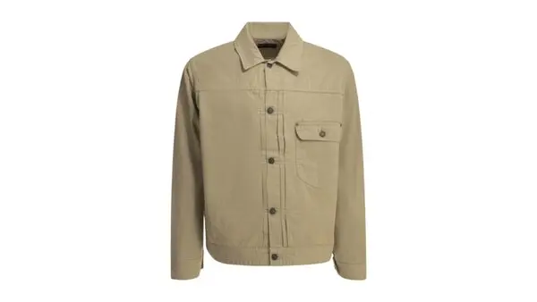 BEAMS Digger Denim Jacket - Beige