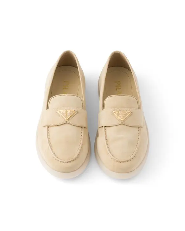 Prada Suede Leather Loafers