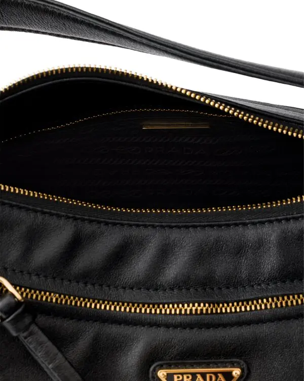 Prada Desiree Small Leather Bag - Black