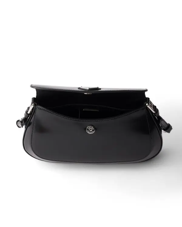 Prada Cleo Brushed Leather Shoulder Bag
