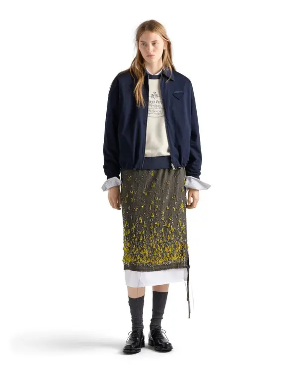 Prada Reversible Jersey Blouson Jacket