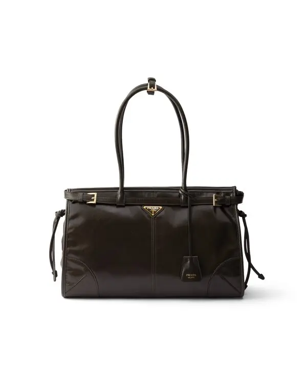 Prada Bonnie Large Leather Handbag - Green