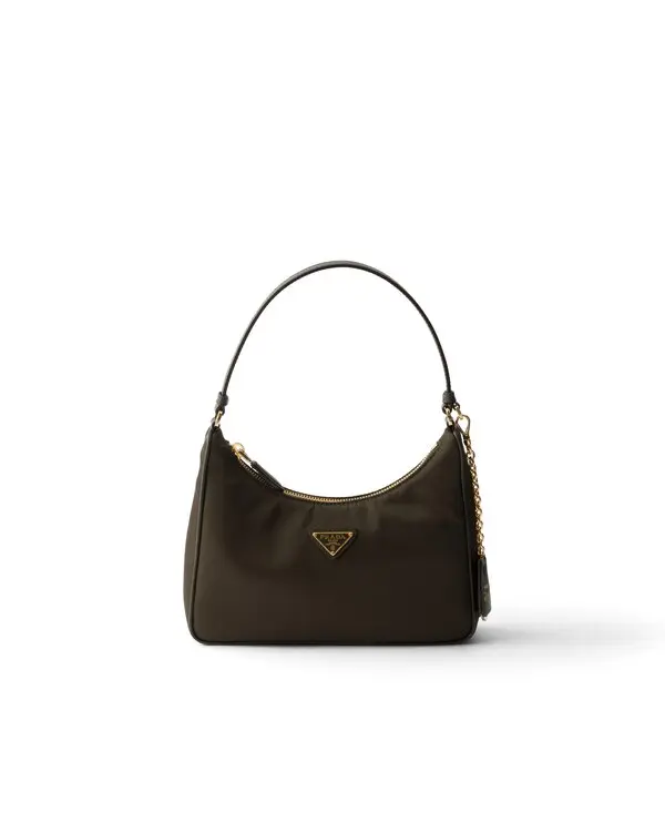 Prada Re-edition 2005 Re-nylon And Saffiano Mini Bag - Green