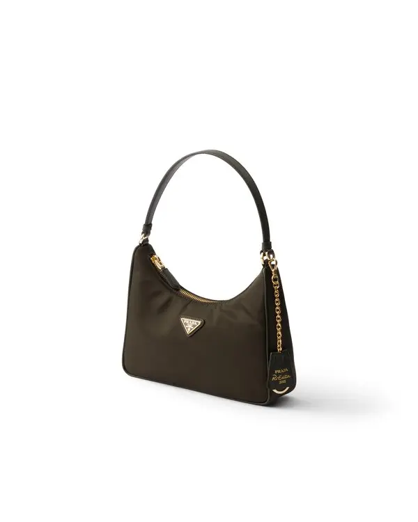 Prada Re-edition 2005 Re-nylon And Saffiano Mini Bag - Green