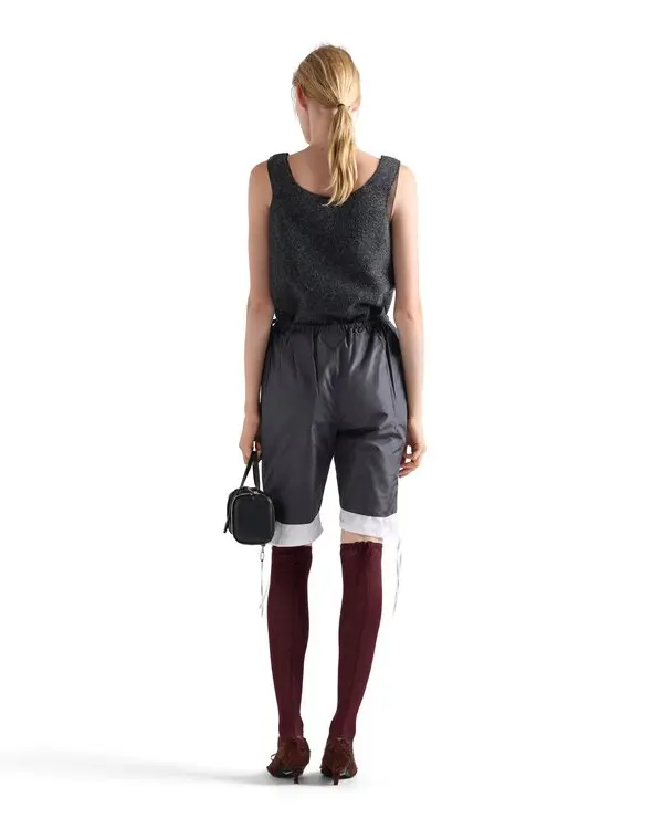 Prada Taffeta Bermuda Shorts