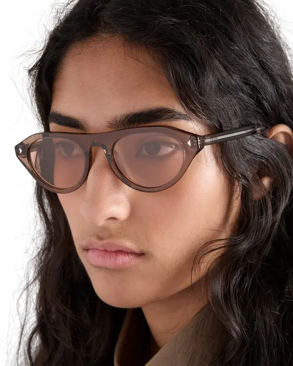 Prada Sunglasses With Iconic Metal Plaque
