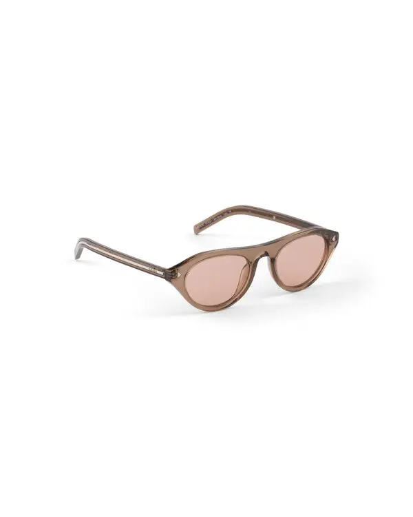 Prada Sunglasses With Iconic Metal Plaque