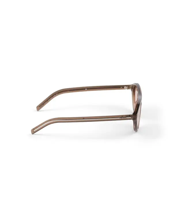 Prada Sunglasses With Iconic Metal Plaque