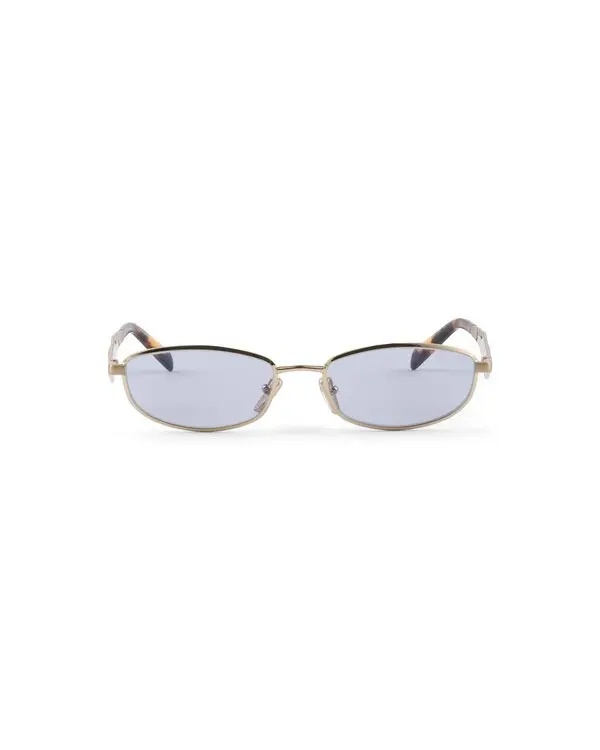 Prada Metal Frame Sunglasses With Logo - Lenses