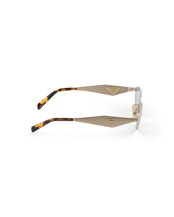 Prada Metal Frame Sunglasses With Logo