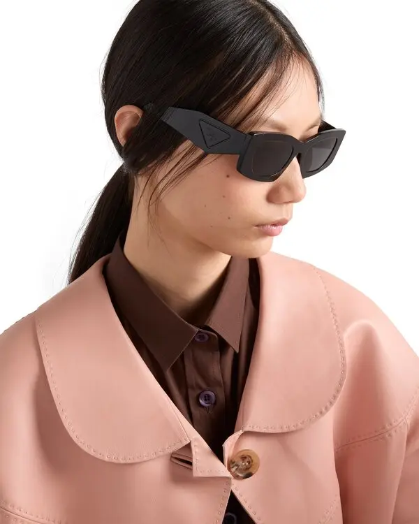 Prada Rectangle Sunglasses With Triangle Logo