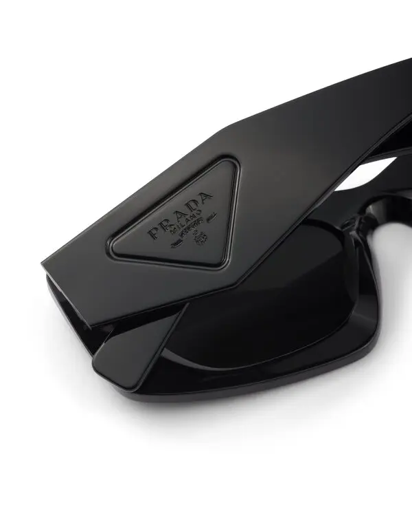 Prada Rectangle Sunglasses With Triangle Logo