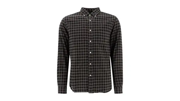 BEAMS Bd Gingham Check Shaggy Shirt