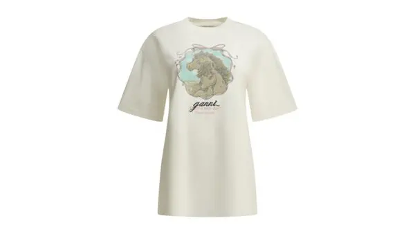 GANNI Qixi Crewneck Sweat-shirt T-shirt
