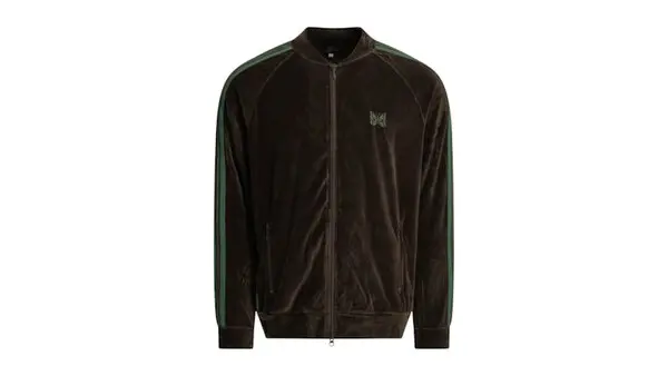 Needles Track Zippered Sweatshirt - Brown