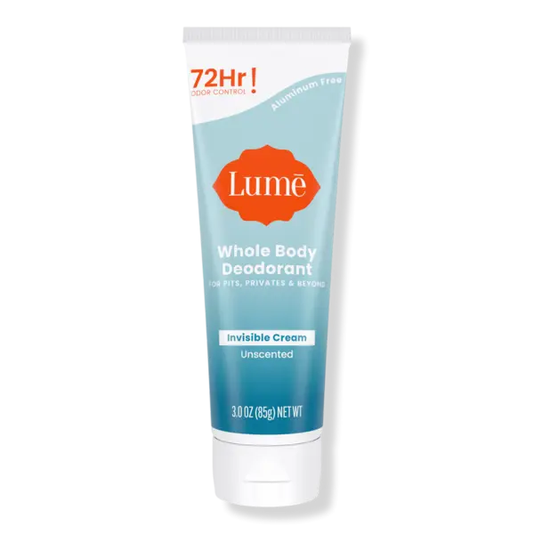 LUME Whole Body Deodorant Invisible Cream Tube Unscented - One-color