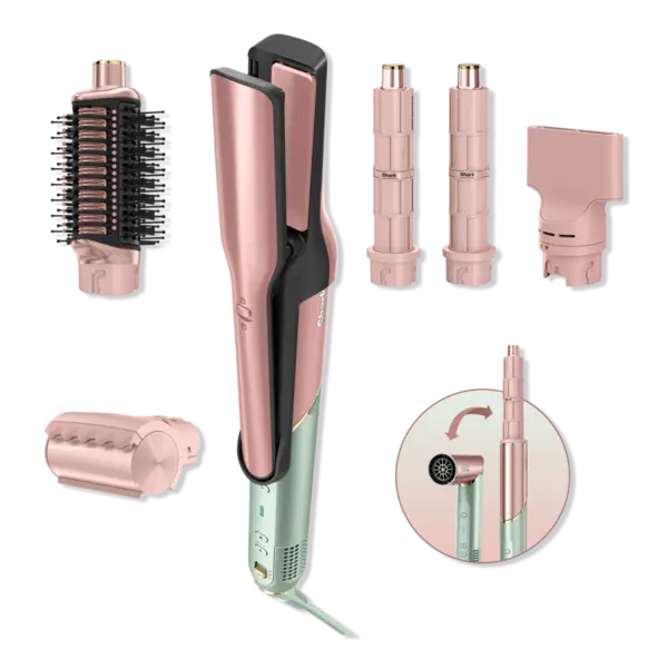 SHARK BEAUTY Glam Ceramic Air Styling & Drying System In Strawberry Matcha
