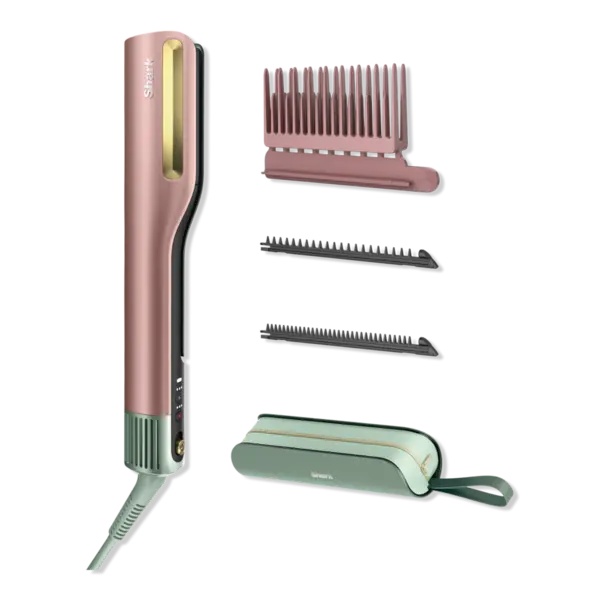 SHARK BEAUTY Silkipro Straight Wet To Dry Straightener + Rapid Blow Dryer In Strawberry Matcha - One-color