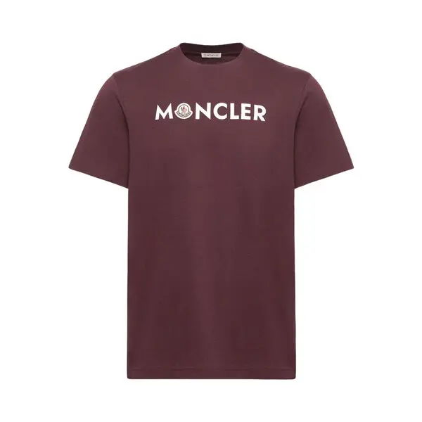 Moncler Short-sleeve T-shirt 'burgundy - Red