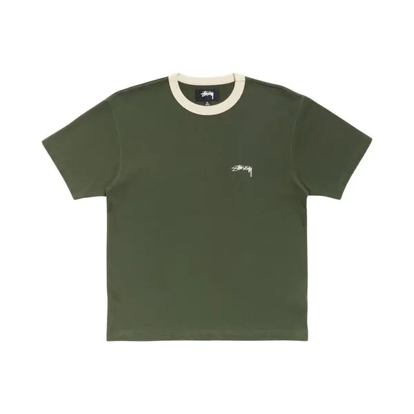 StÜssy Ringer Tee 'olive