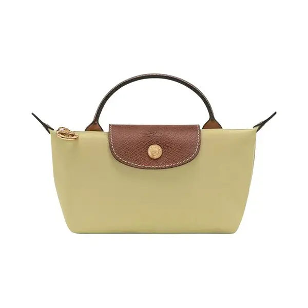 Longchamp Le Pliage Original Pouch With Handle 'pistachio
