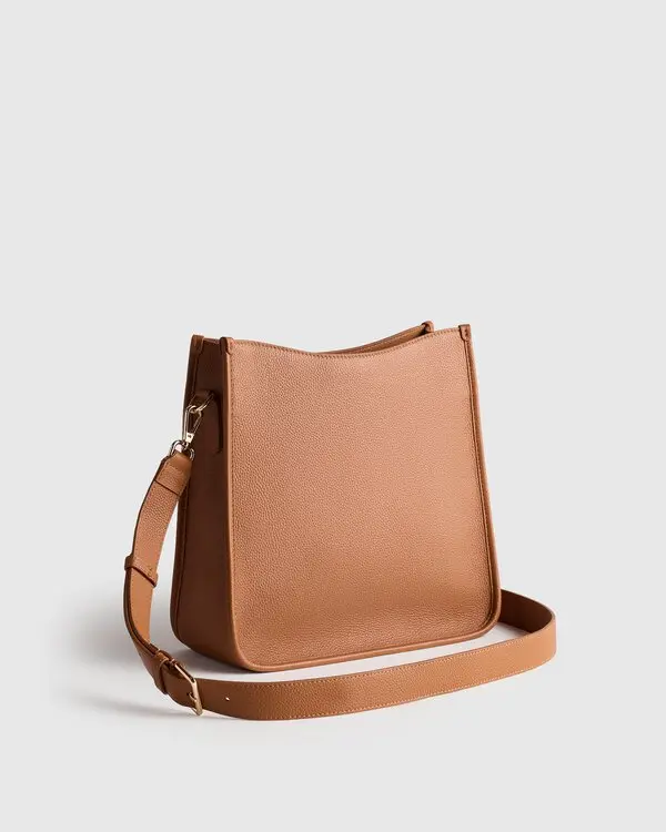 Quince Emilia Crossbody - Cognac