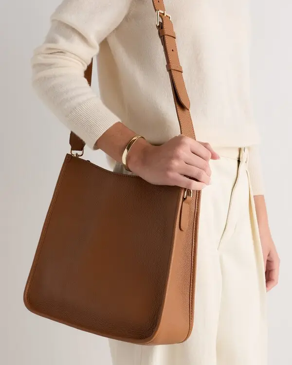Quince Emilia Crossbody - Cognac