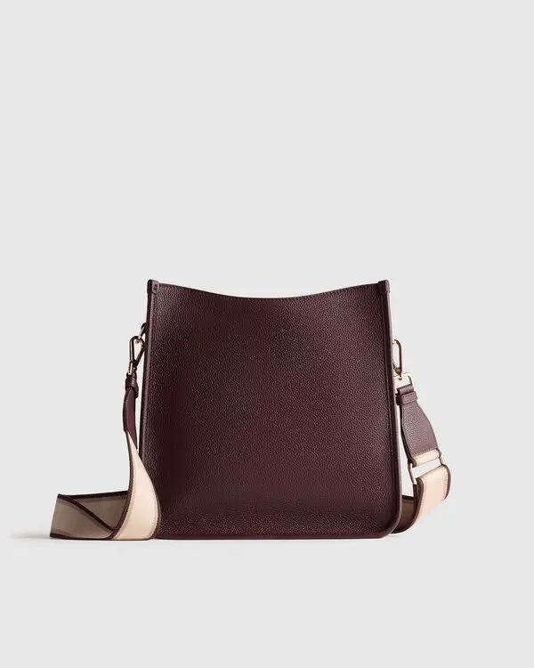 Quince Emilia Crossbody - Deep Plum