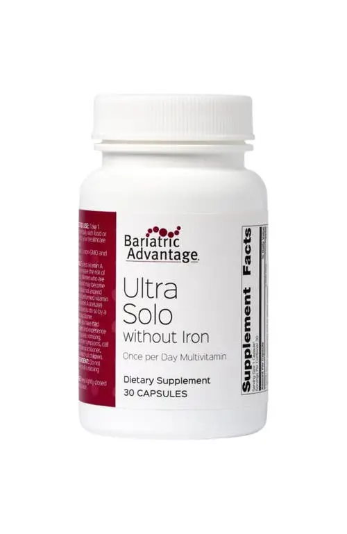 BARIATRIC ADVANTAGE Ultra Solo Daily Multivitamin Iron-free Capsules 30 Capsules - None