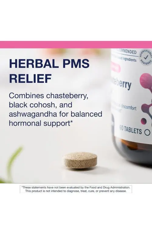 METAGENICS Chasteberry Plus Hormone Reproductive Health Supplement 60 Tablets