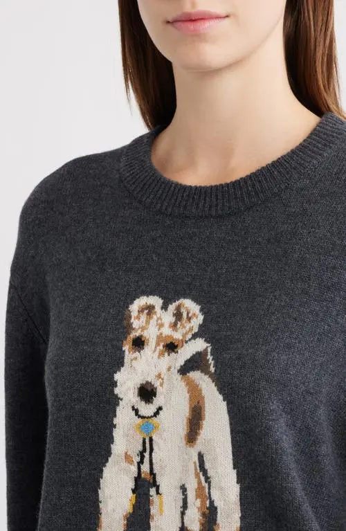 ROWING BLAZERS Terrier Merino Wool & Cashmere Sweater