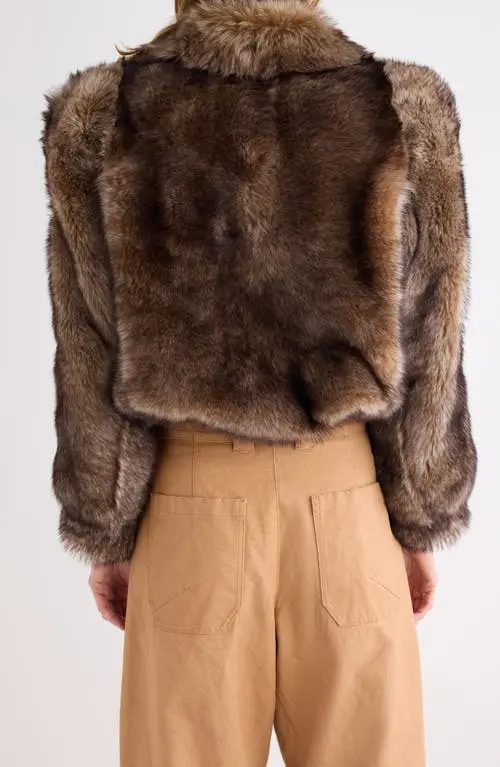 Chloé Genuine Shearling Cropped Jacket