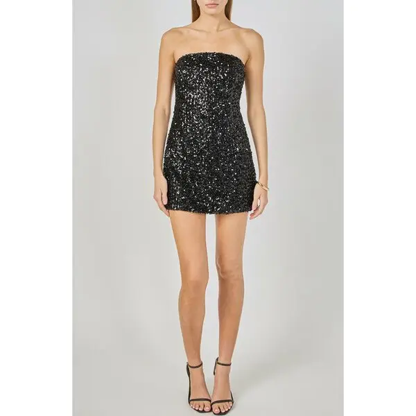 Endless Rose Strapless Sequin Minidress