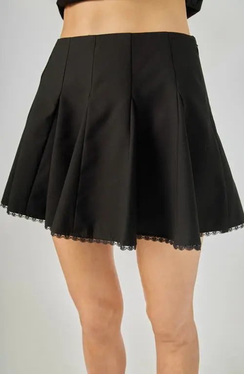 Endless Rose Lace Trimmed Godet Mini Skort