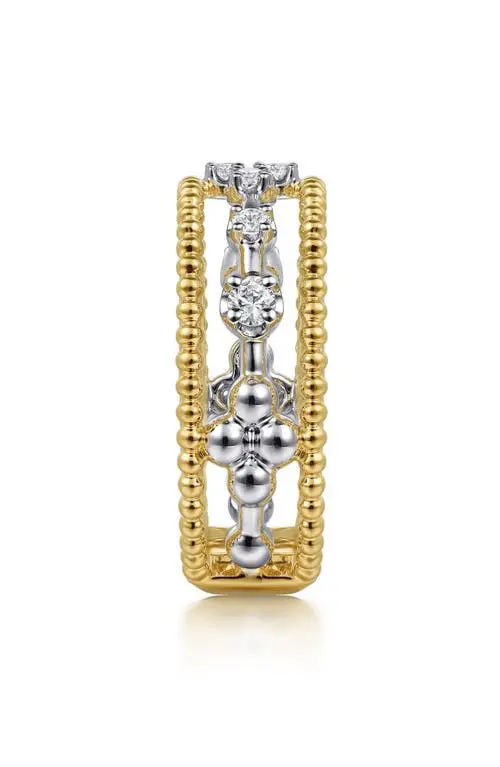 GABRIEL & CO. 14k Gold Diamond Band Ring