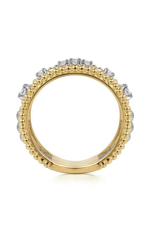 GABRIEL & CO. 14k Gold Diamond Band Ring