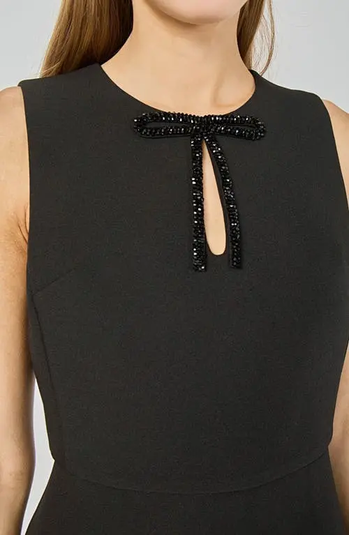 Endless Rose Sleeveless Romper With Embellished Bow Detail