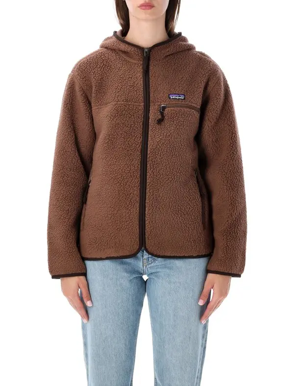 Patagonia Hooded Sherpa Fleece Jacket - Marrone