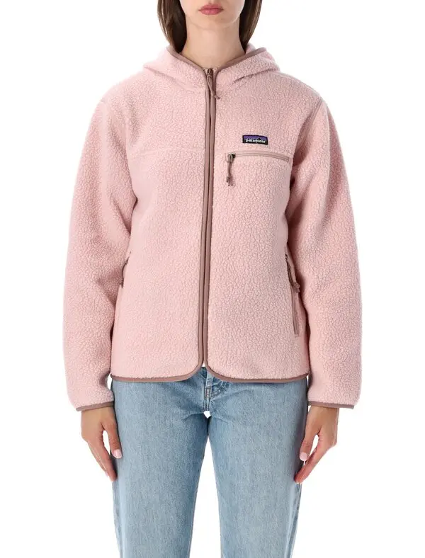 Patagonia Fleece Zip-up Hoodie Jacket - Rosa