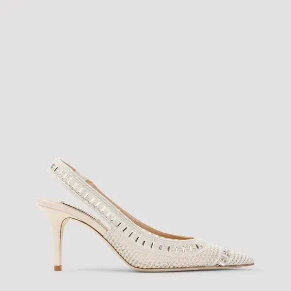 ARTEANA Trieste 75 Slingback Pump With Crystal Embellishments - Nude & Neutrals