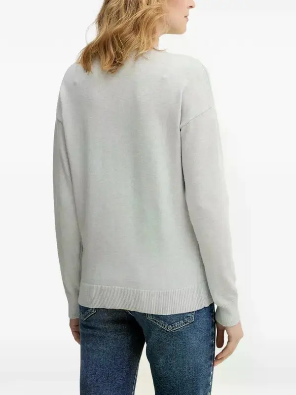 Dkny Sequin Logo Crew Neck Sweater