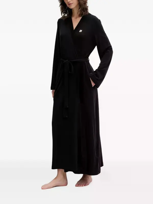 Dkny Logo-print Belted Robe
