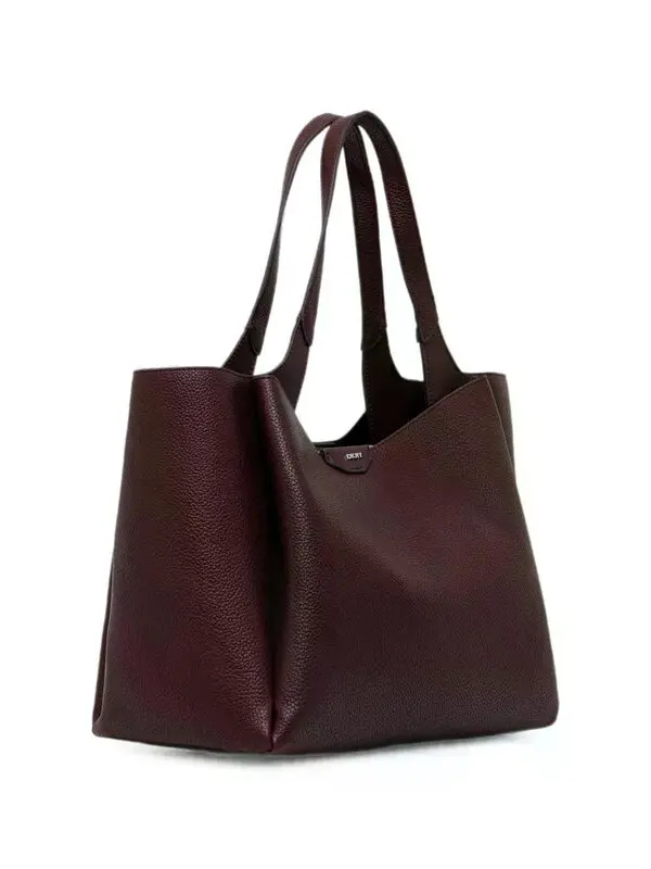 Dkny Medium Willa Logo-plaque Pebbled-leather Tote Bag