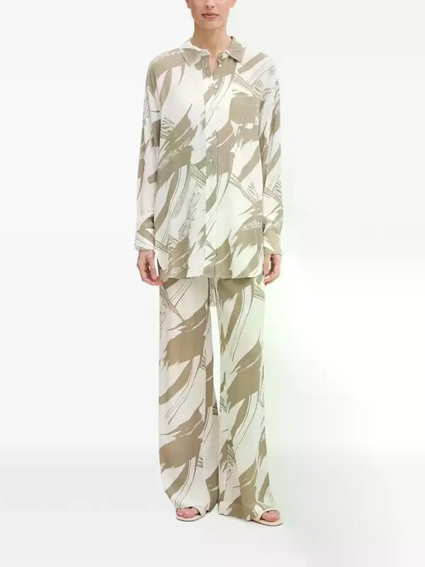 Dkny Abstract Print Chest Pocket Shirt