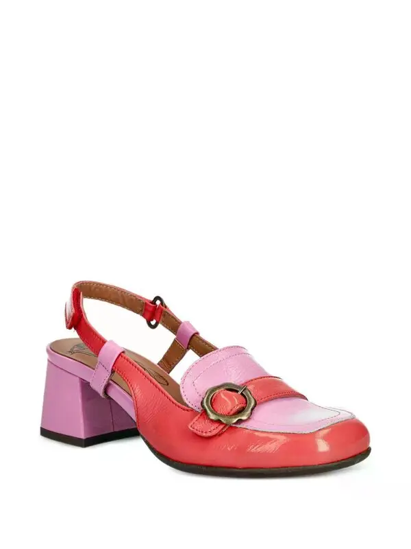 Fly London Buckle Detail Slingback Pumps - Red