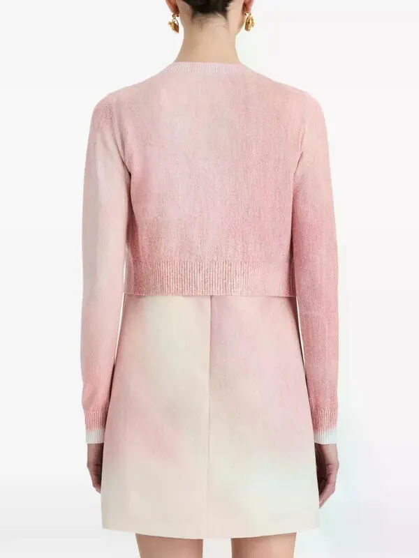 Oscar De La Renta Tie-neck Cropped Cardigan